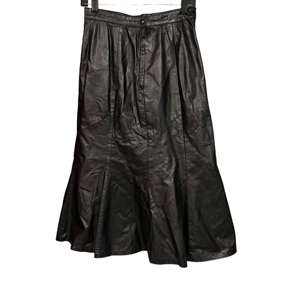 Northside | Skirts | Northside Fashions Flared 8s Vintage Aline Leather ...
